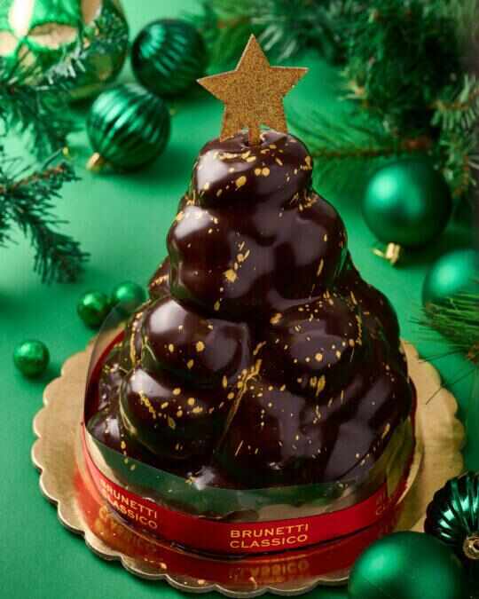 Profiterole Christmas Tree - Brunetti Classico Cafe Melbourne