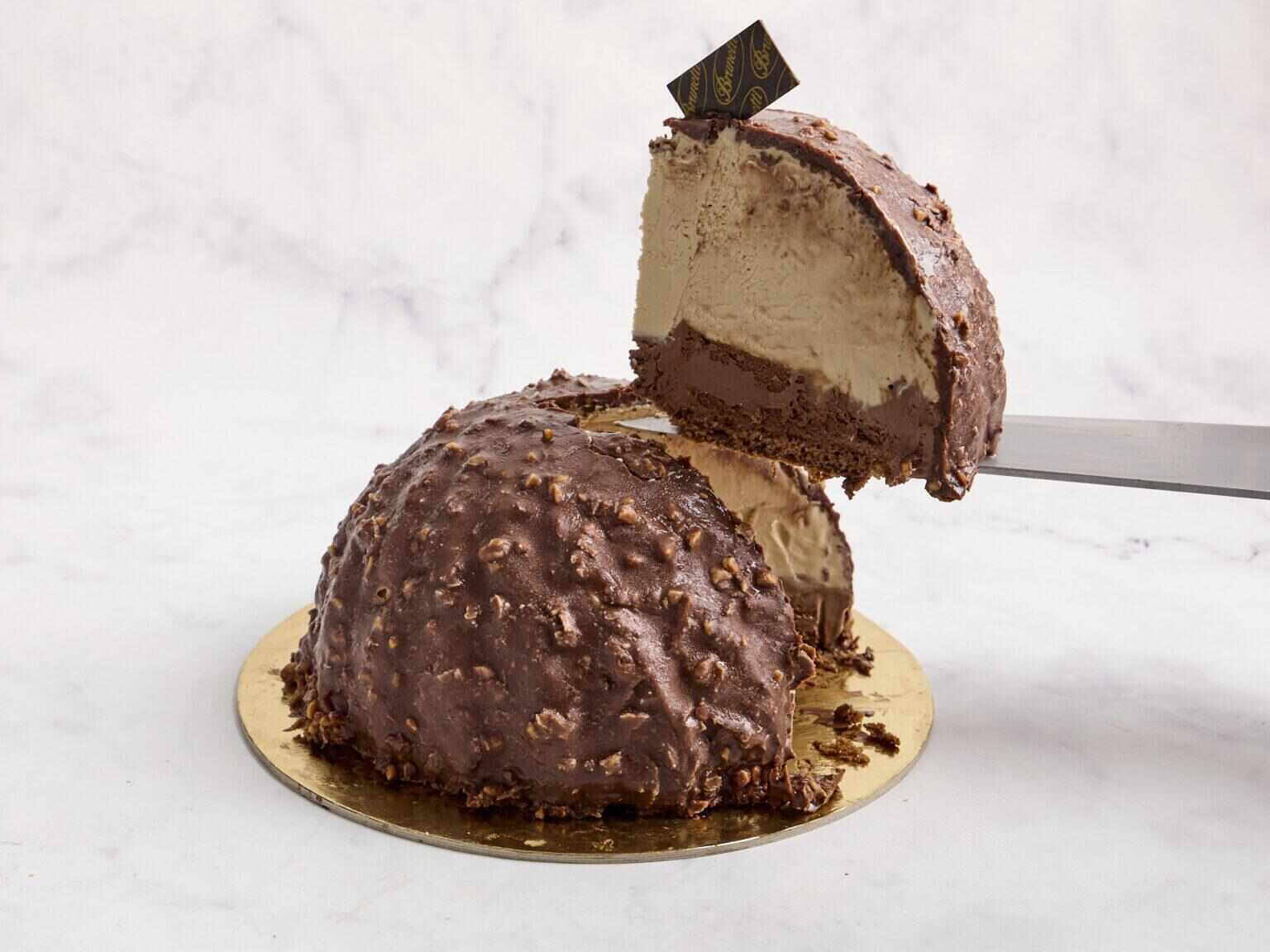 Rocher Gelato Cake - Brunetti Classico Cafe Melbourne