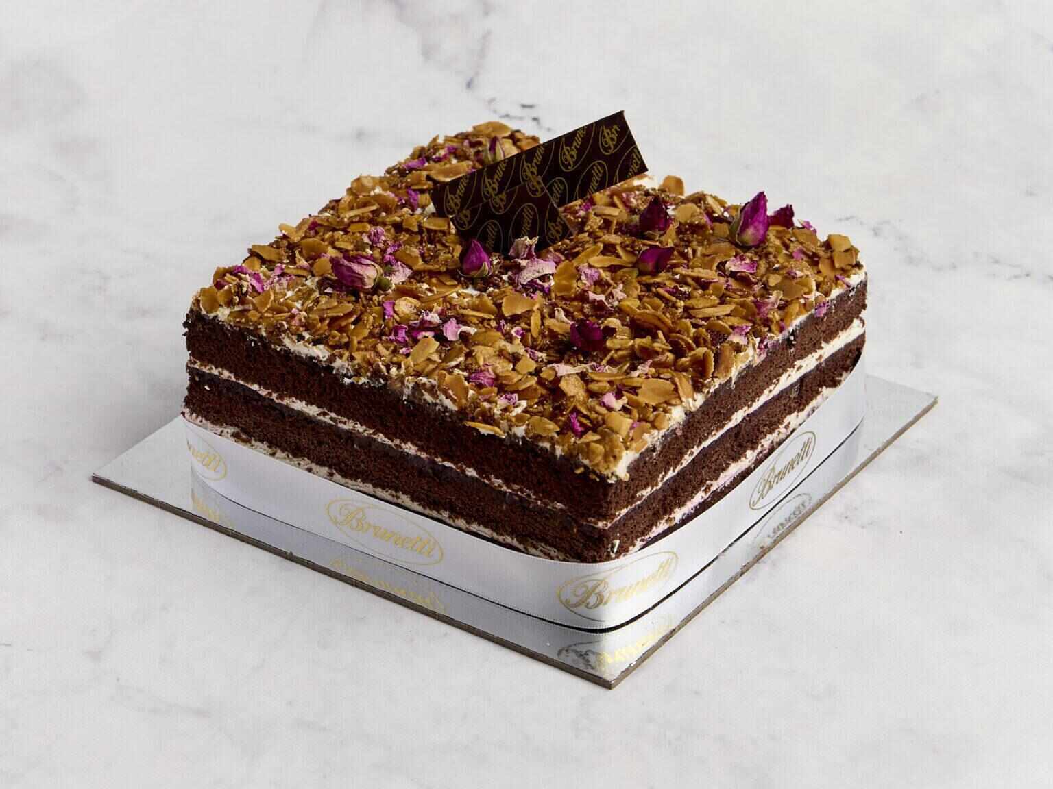 Vegan Choc Berry Cake - Brunetti Classico Cafe Melbourne