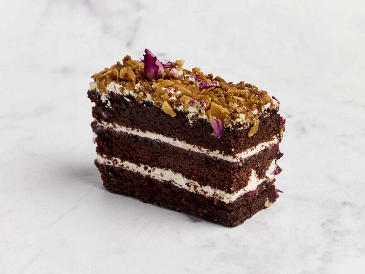 Vegan Choc Berry Cake - Brunetti Classico Cafe Melbourne