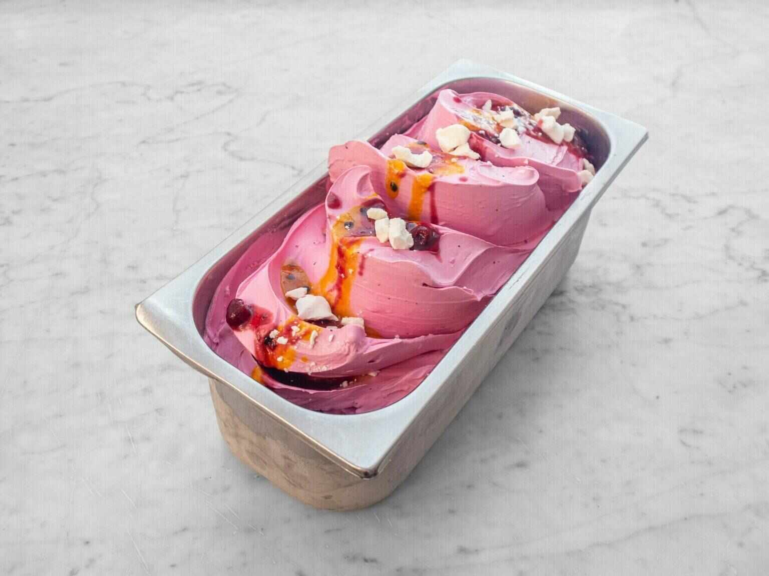 Berry Pavlova Gelato - Brunetti Classico Cafe Melbourne